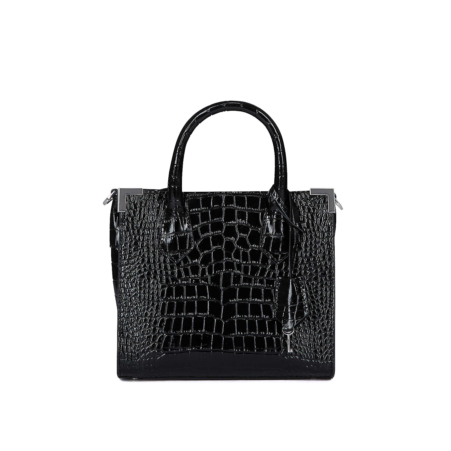 Ming croc-embossed leather tote bagMing croc-embossed leather tote bag ...