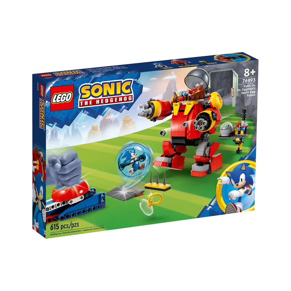 LEGO Sonic The Hedgehog Sonic vs. Dr. Eggman’s Death Egg Robot Set ...