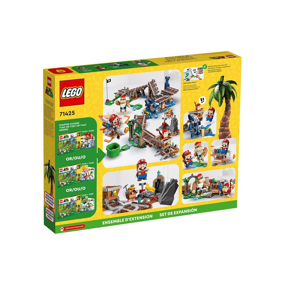 LEGO Super Mario Diddy Kong’s Mine Cart Ride Donkey Kong Expansion Set ...