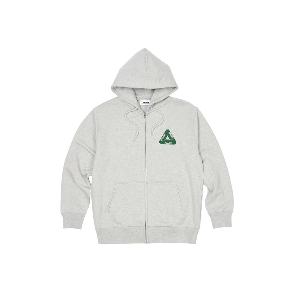 Palace Tri-Puff Print Zip Hood Grey MarlPalace Tri-Puff Print Zip Hood ...