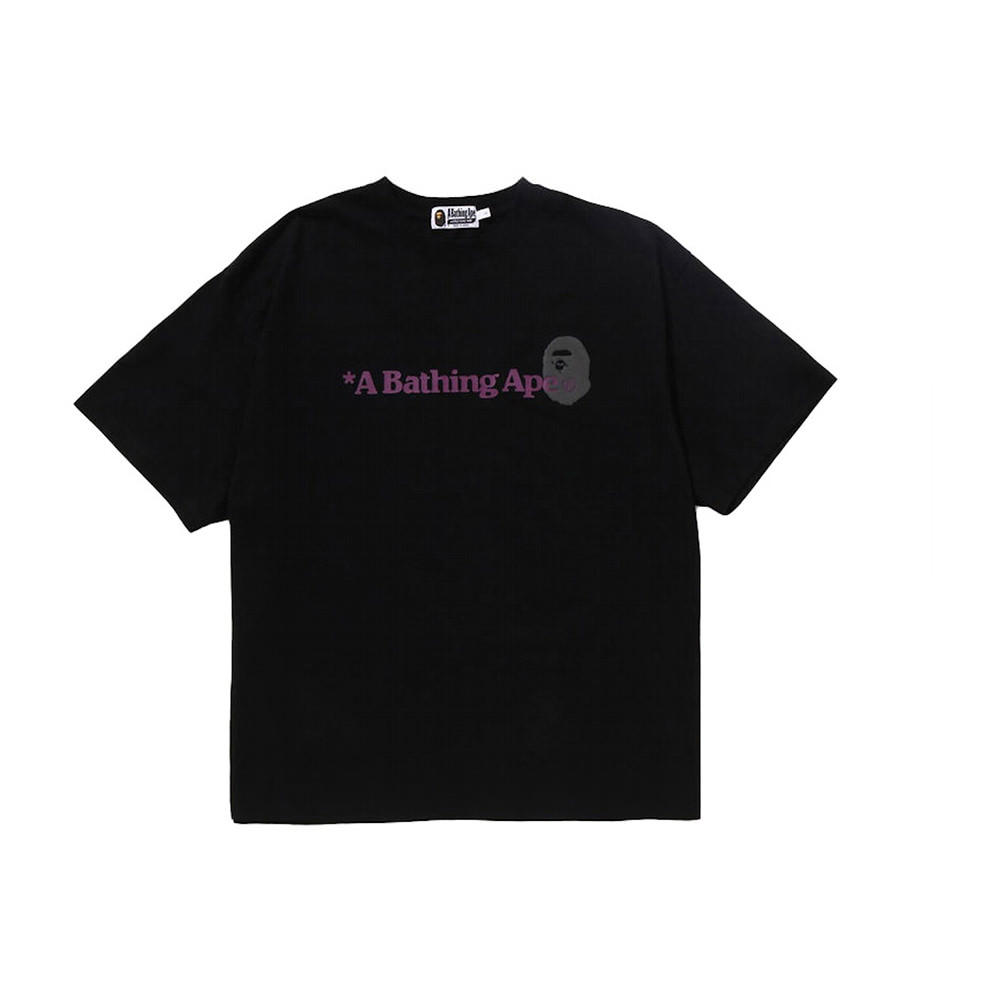 BAPE A Bathing Ape Relaxed Fit Tee BlackBAPE A Bathing Ape Relaxed Fit ...