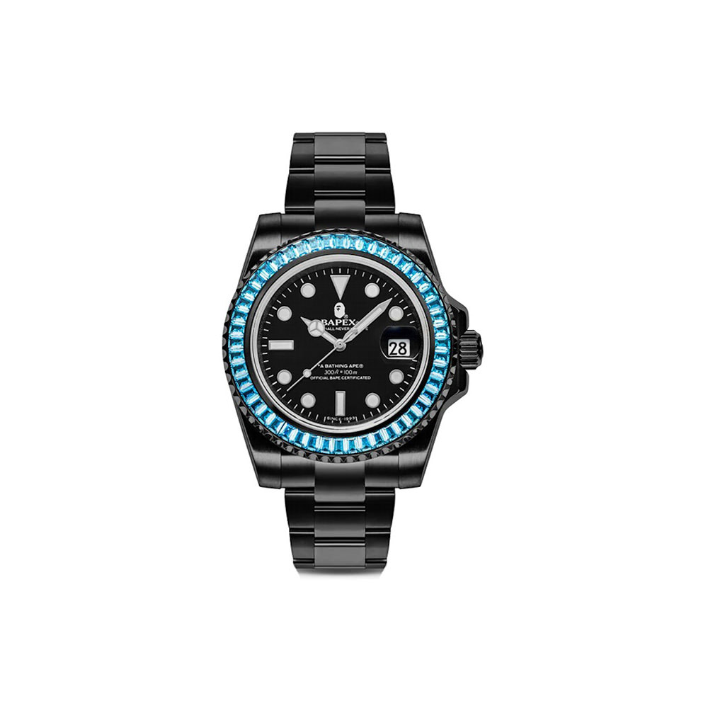 BAPE Type 1 BAPEX Crystal Stone Watch GreenBAPE Type 1 BAPEX Crystal ...